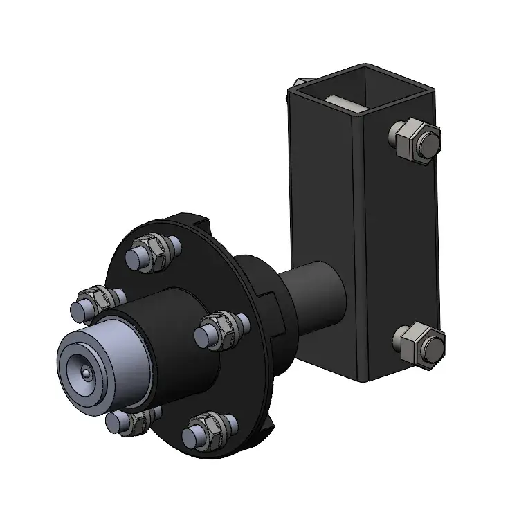 Part #17 Upland steel axle assembly w/hub (1pc) - Bluestreak Equipment ...