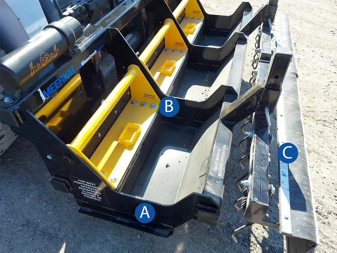 Meerkat Front-Mounted Skid steer Magnetic Sweeper