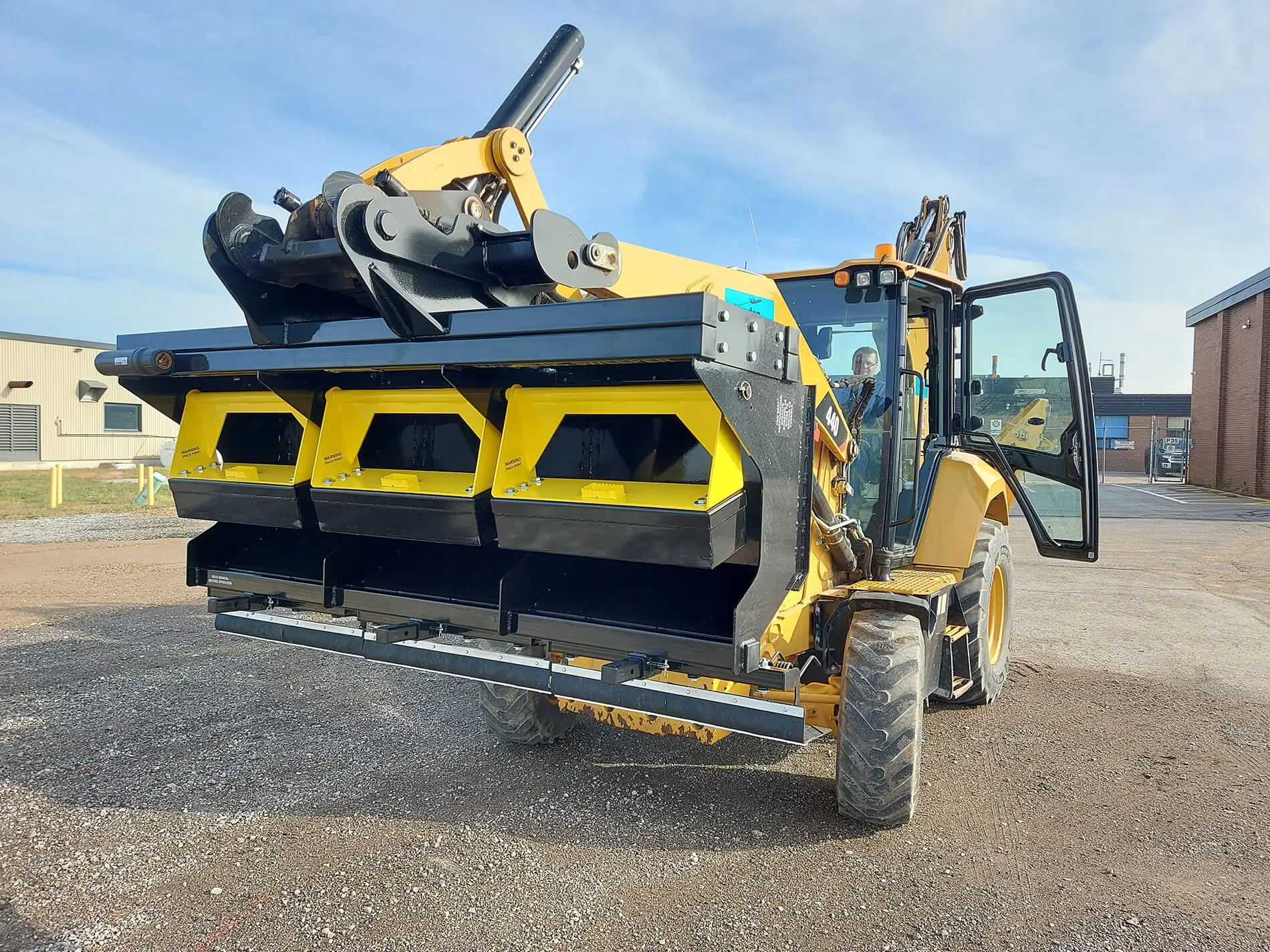 Sokoke skid steer/front end loader magnetic sweeper