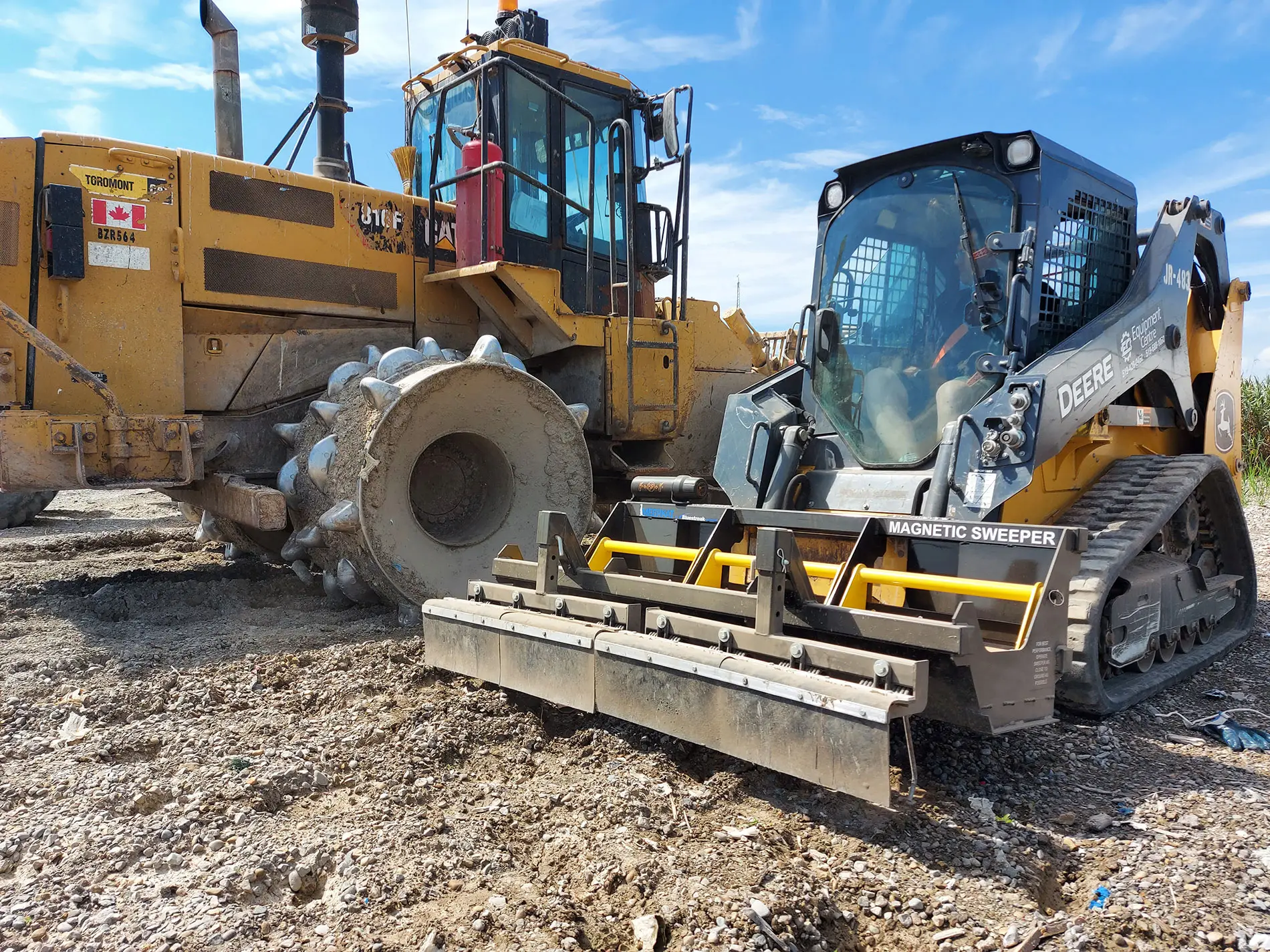 Meerkat Front-Mounted Skid steer Magnetic Sweeper