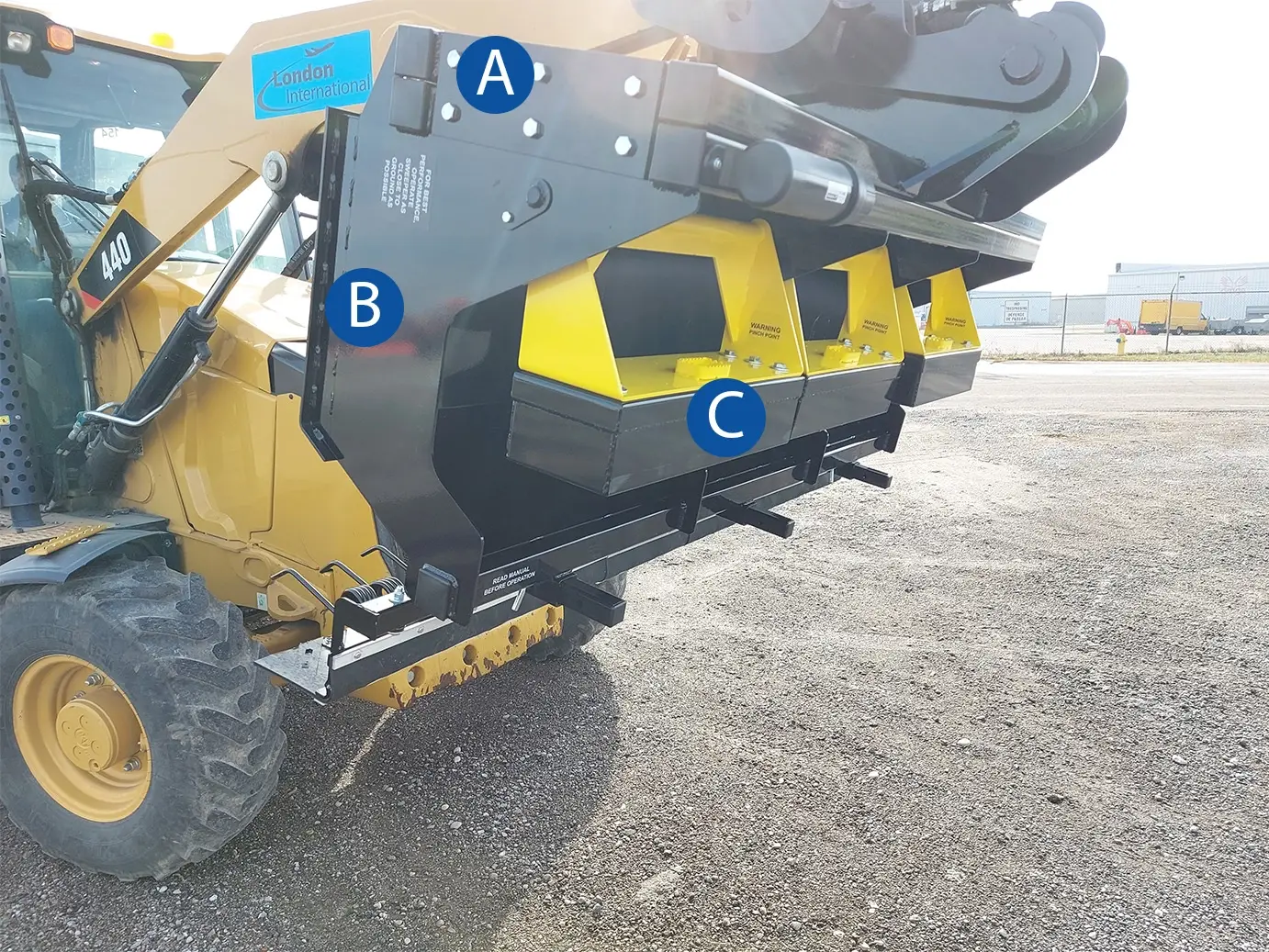 Sokoke skid steer/front end loader magnetic sweeper