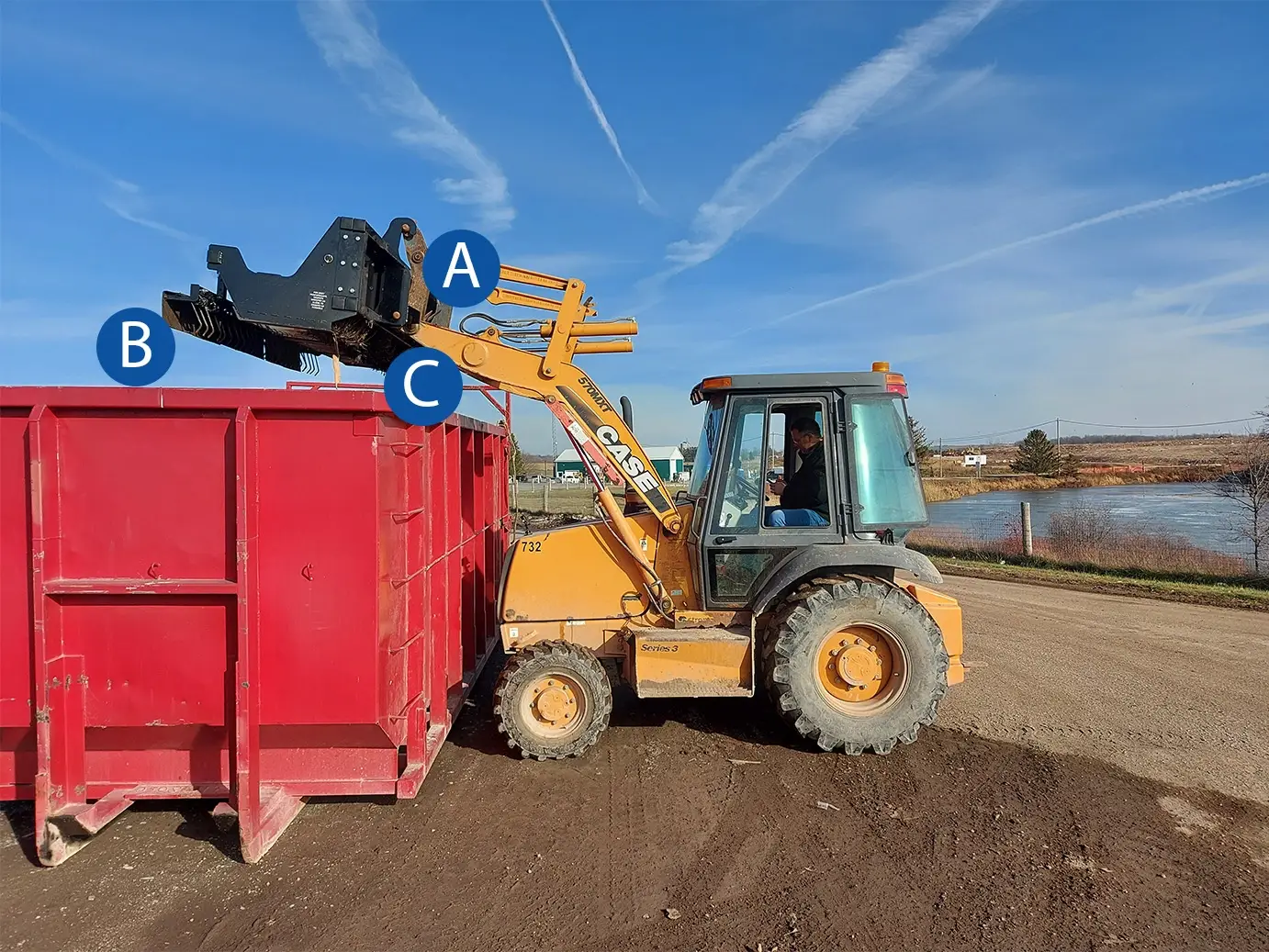 Sokoke skid steer/front end loader magnetic sweeper