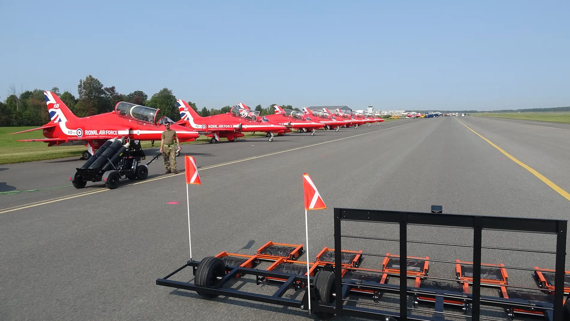 Seeker Airdrag FOD Friction Sweeper - Bluestreak Equipment Magnetics