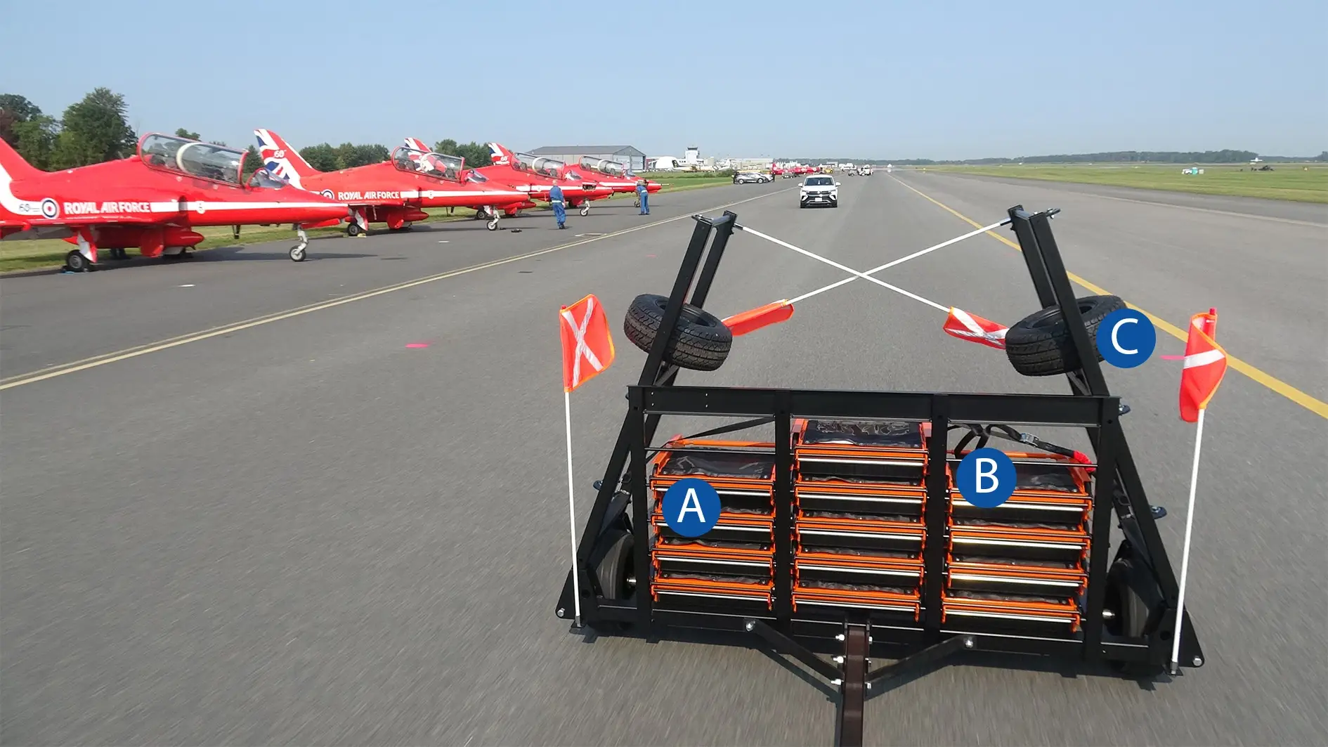 Seeker Airdrag FOD Friction Sweeper - Bluestreak Equipment Magnetics