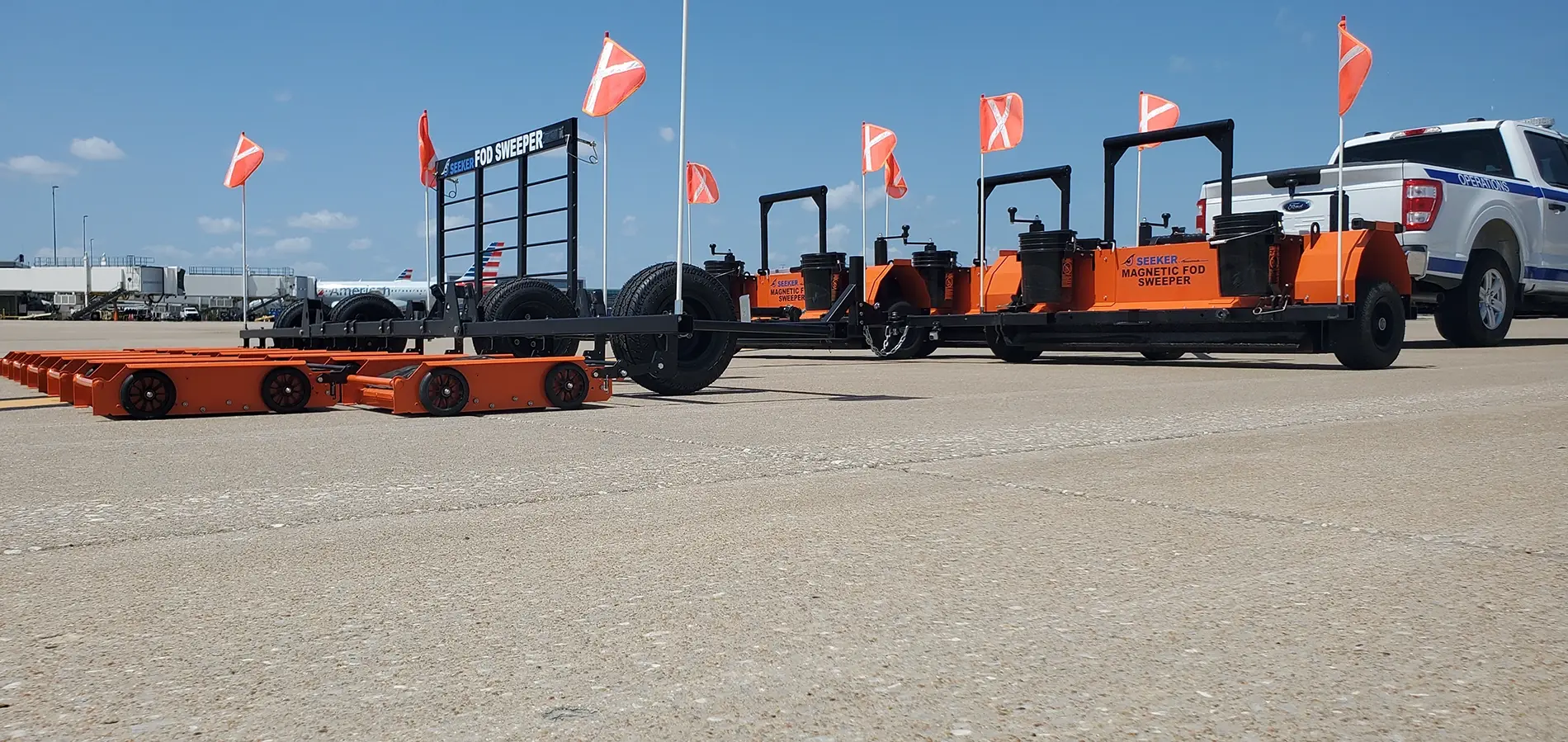 Airport FOD Friction Sweepers - Bluestreak Equipment Magnetics