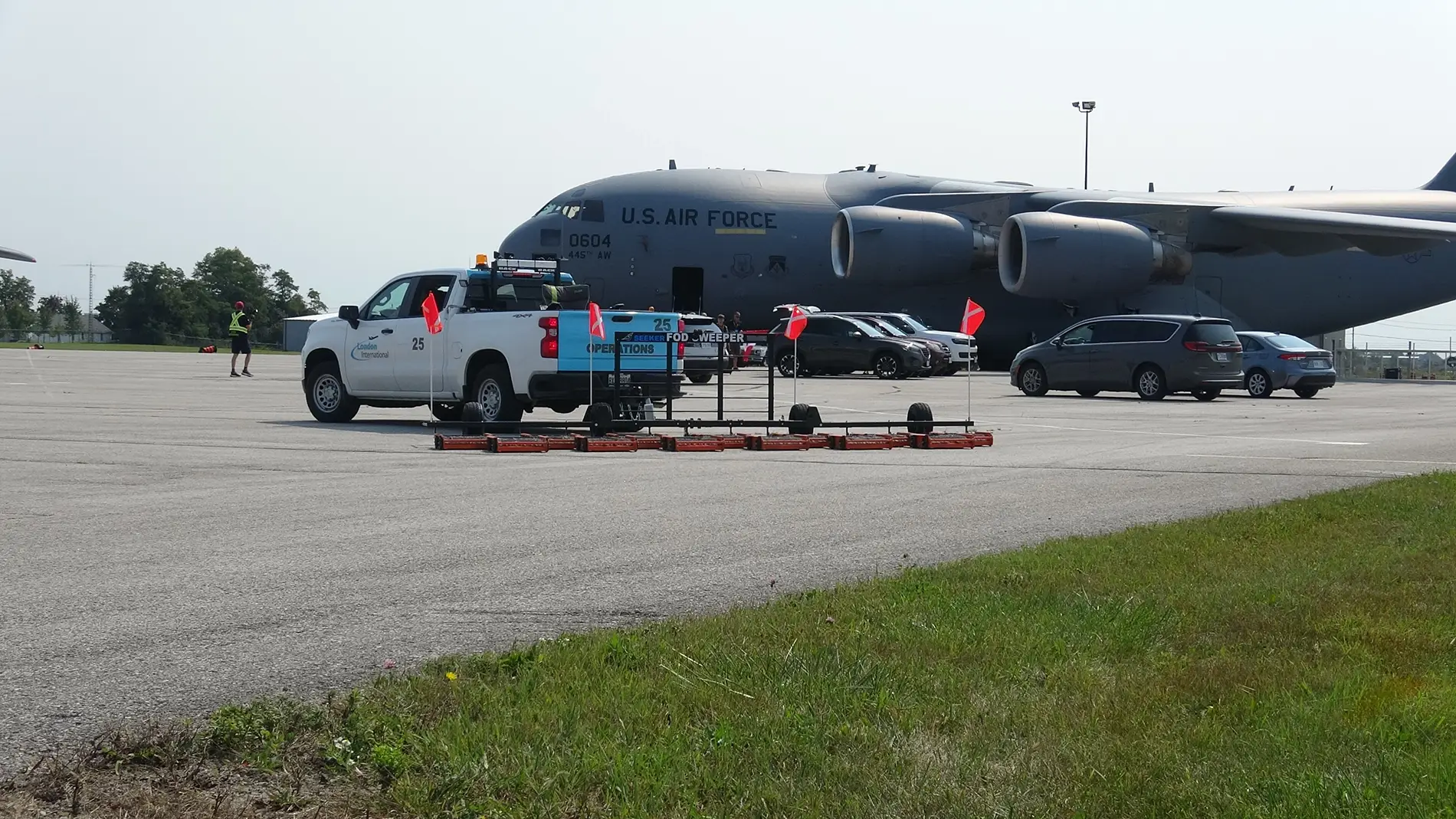 Seeker Airdrag FOD Friction Sweeper - Bluestreak Equipment Magnetics